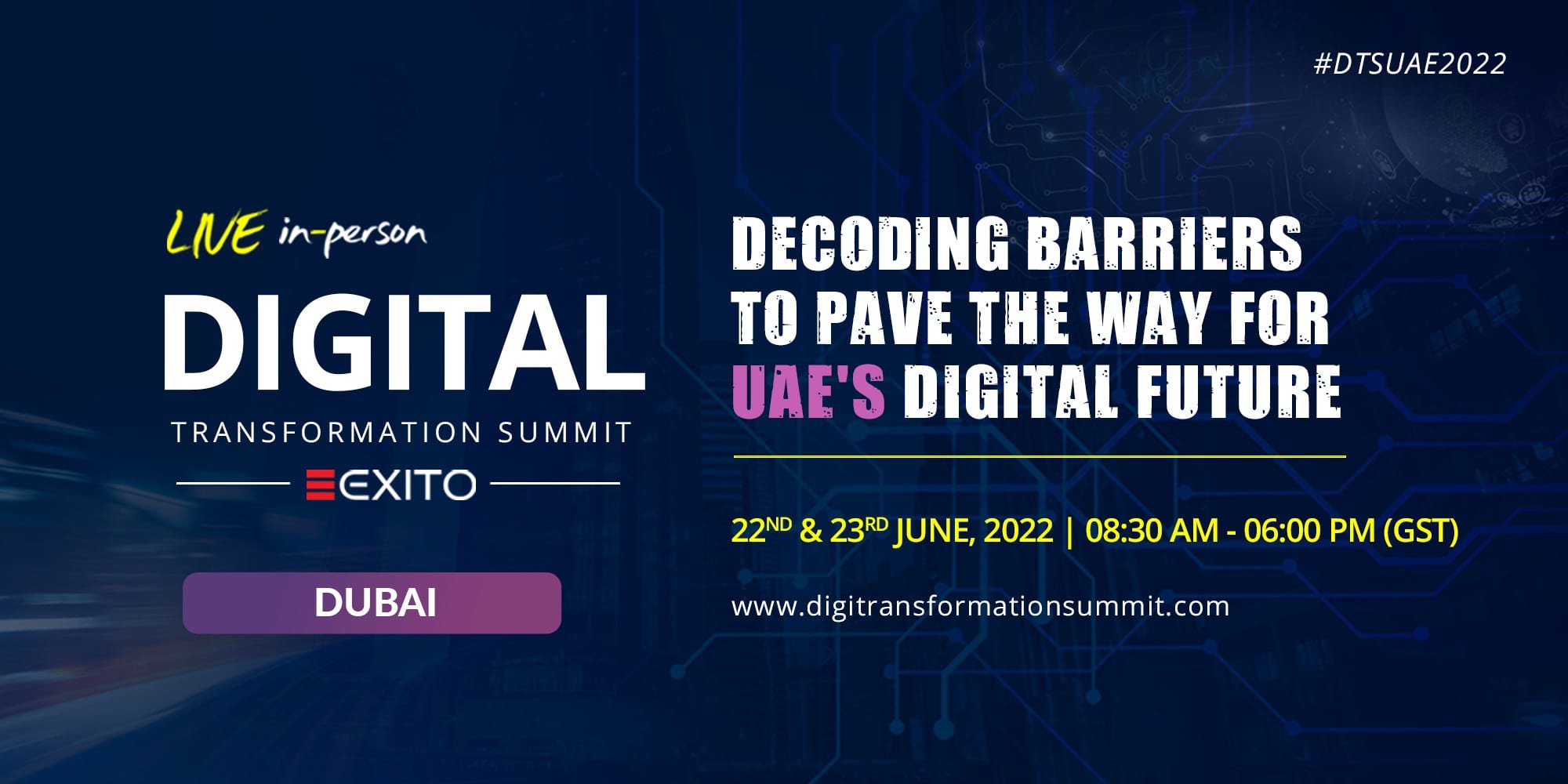 Digital transformation Summit UAE 2022 — FINTECHNA